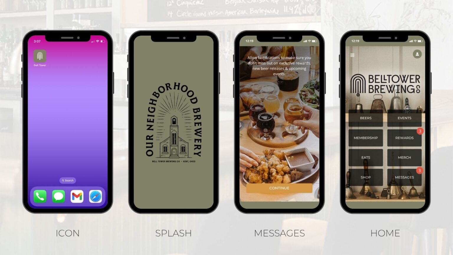 Bell Tower PhoneApp – Bell Tower Brewing Co.